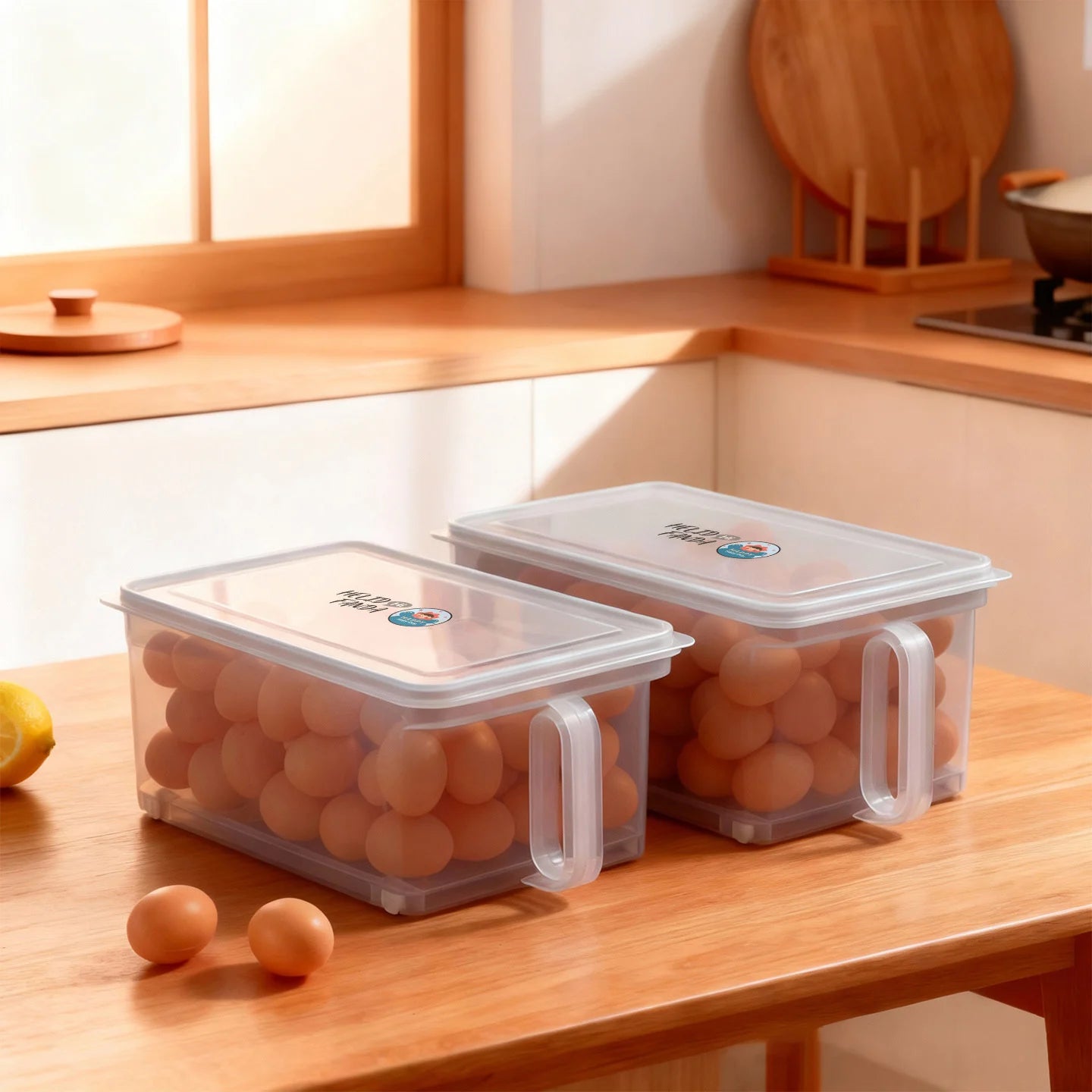 Fridge Organizer Bins – Clear Stackable Set – Home and Tech Convenience
